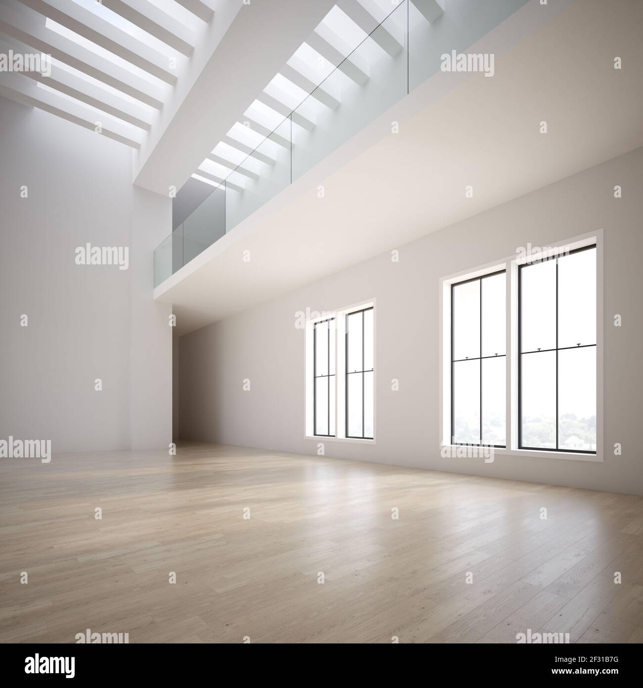 Empty modern interior hi-res stock photography and images - Alamy