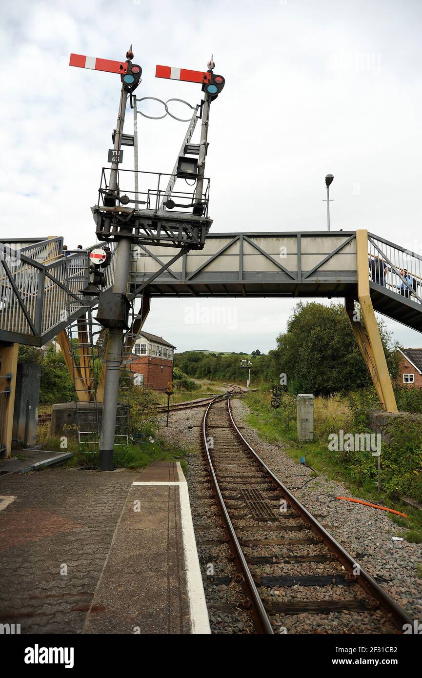 Looking north from Tondu Station. The site of the engine shed is to the ...