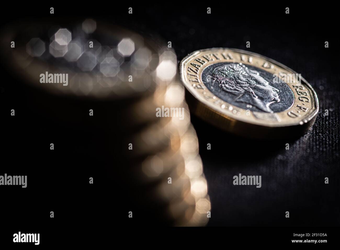 One pound coins Stock Photo - Alamy