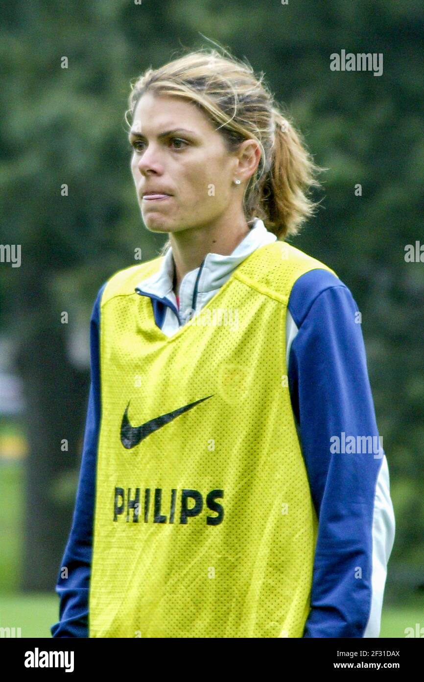USA team practice,Sept. 19 2003, Trinity College, Washington DC Stock ...