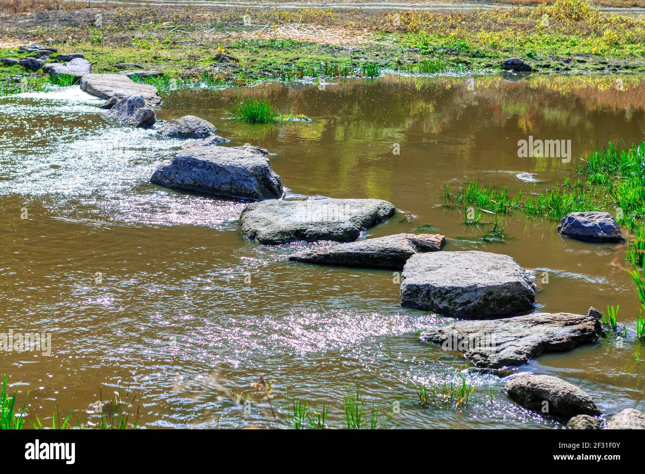Walking across a waterfall hi-res stock photography and images - Alamy