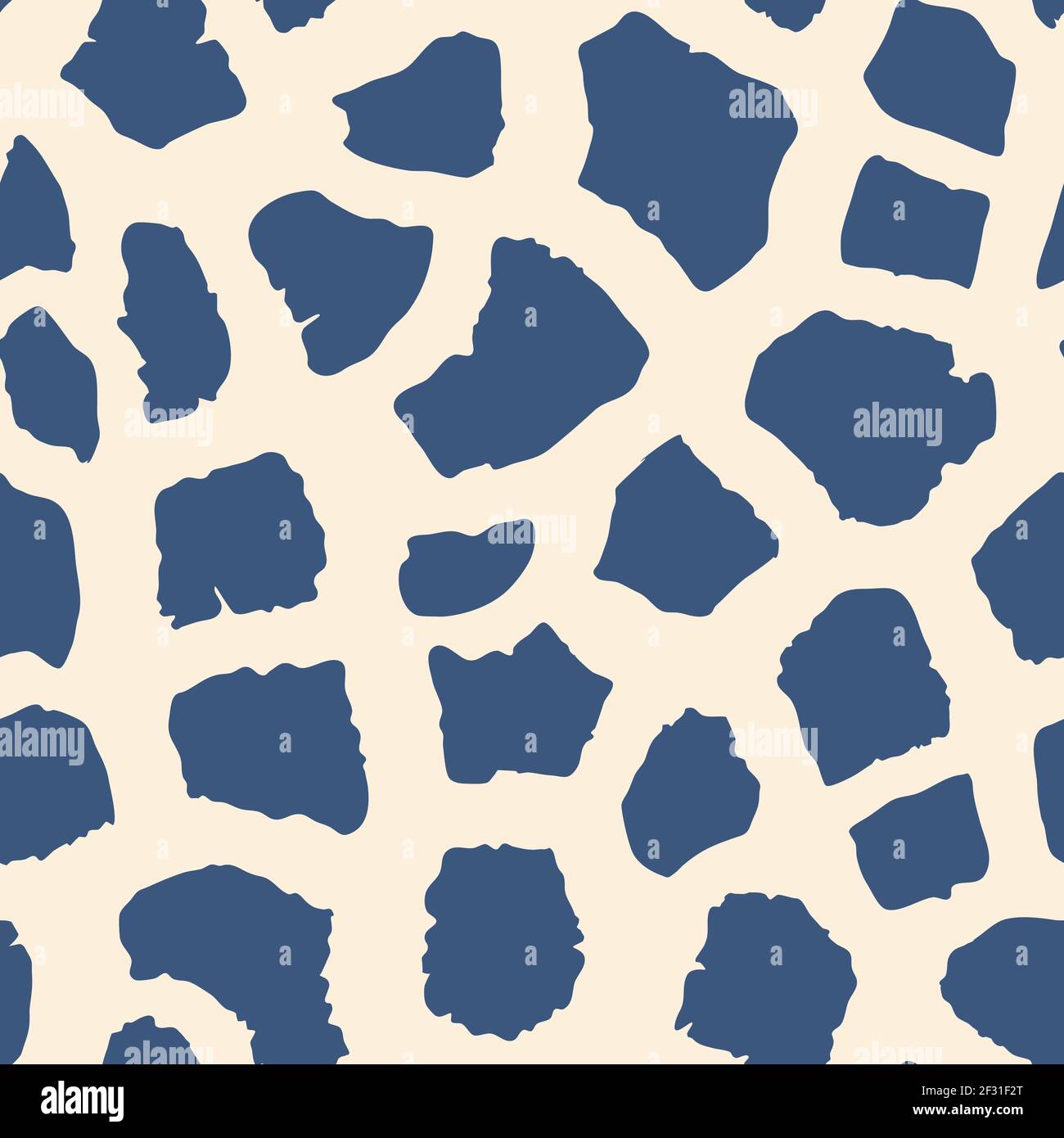 Blue Giraffe Print Wallpaper