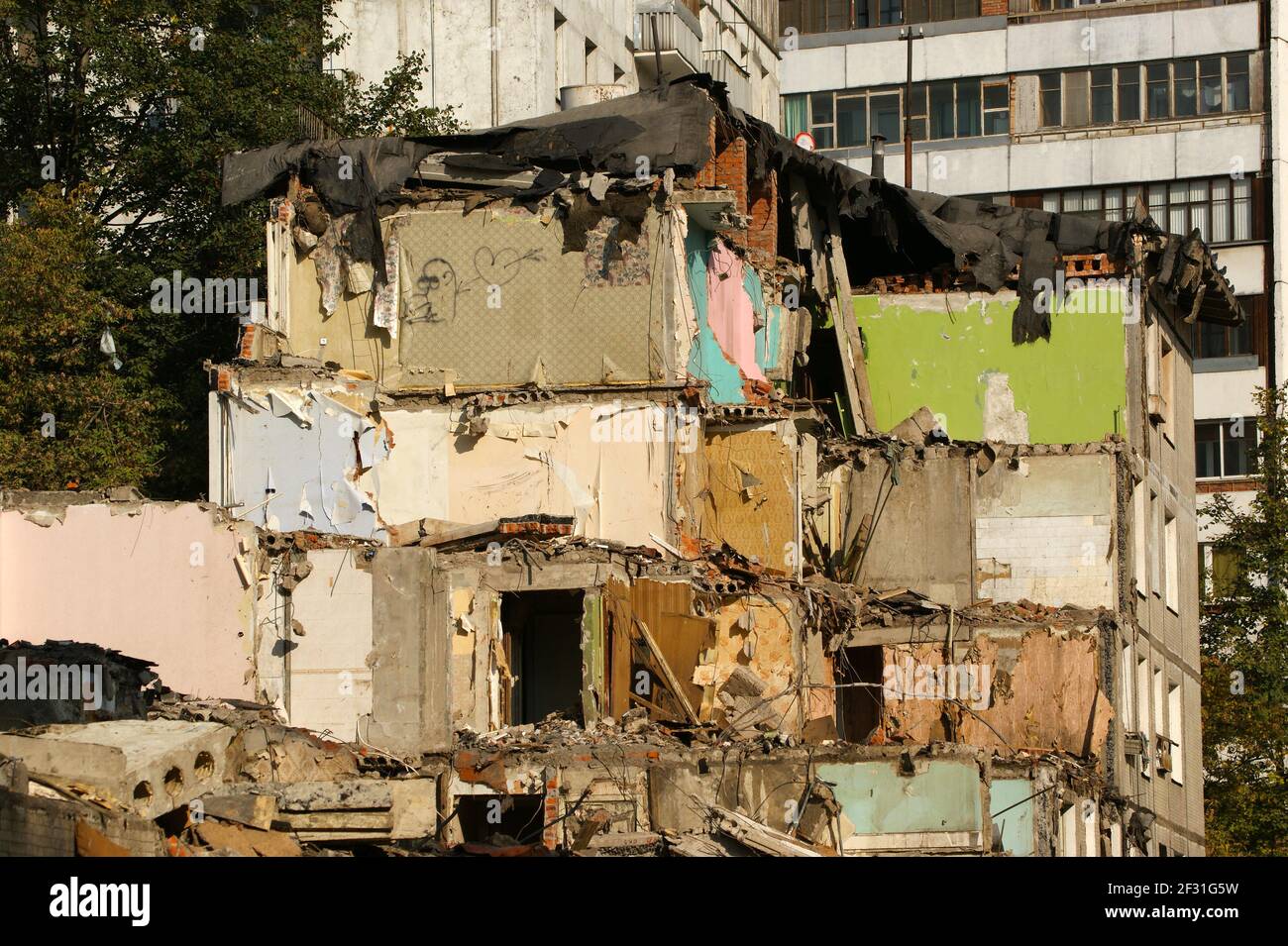 Demolition old house moscow russia hi-res stock photography and images ...