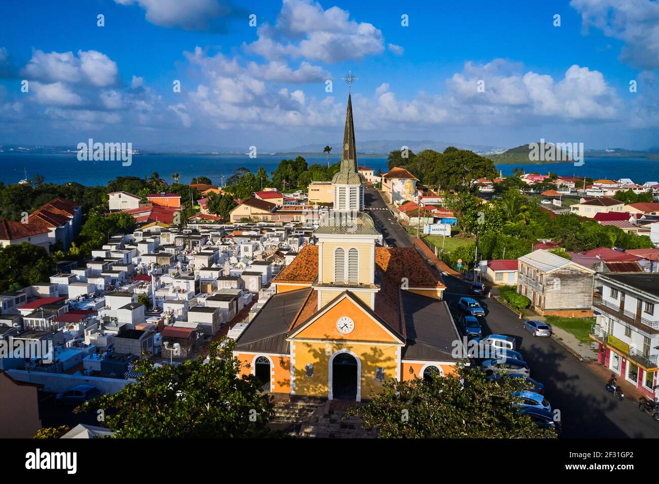 France, West Indies, Martinique, Trois-îlets, the Notre-Dame-de-la ...