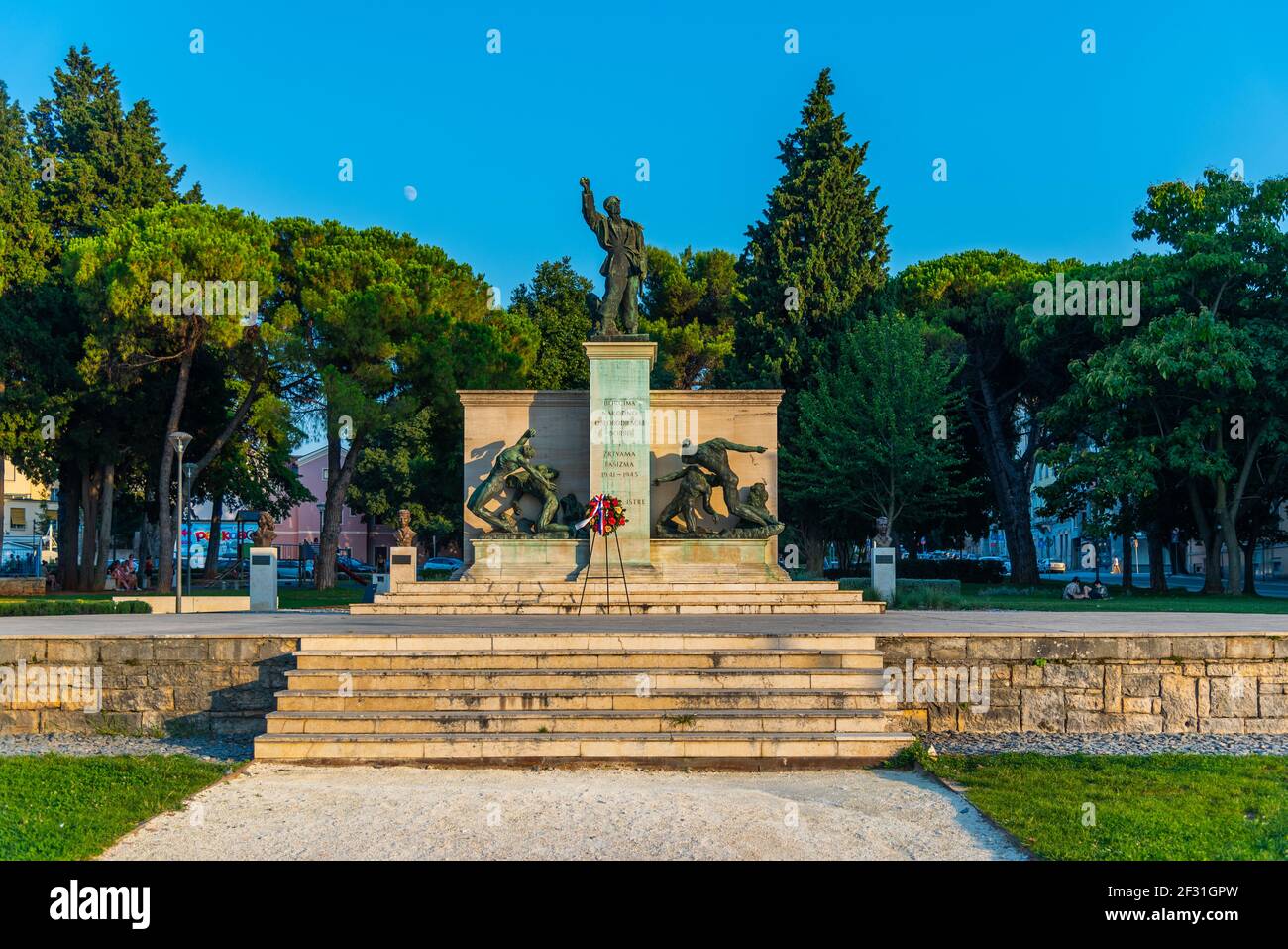 Pula, Croatia, July 30, 2020: Memorial commemorating fight against ...