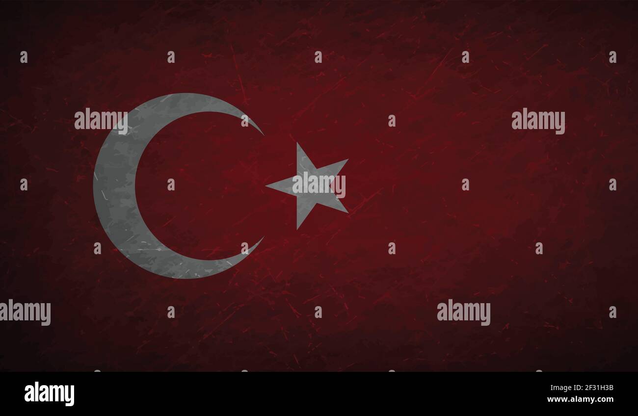 Turkish grunge flag. Turkish grunge flag. Abstract Turkey patriotic ...