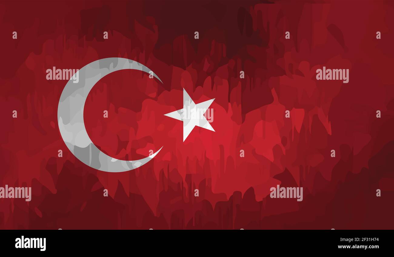 Turkish grunge flag. Turkish grunge flag. Abstract Turkey patriotic ...