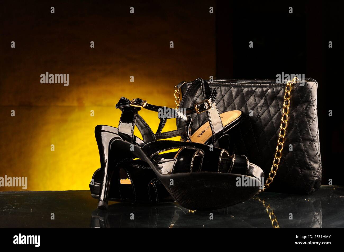 Woman accessories, night shoes Stock Photo - Alamy