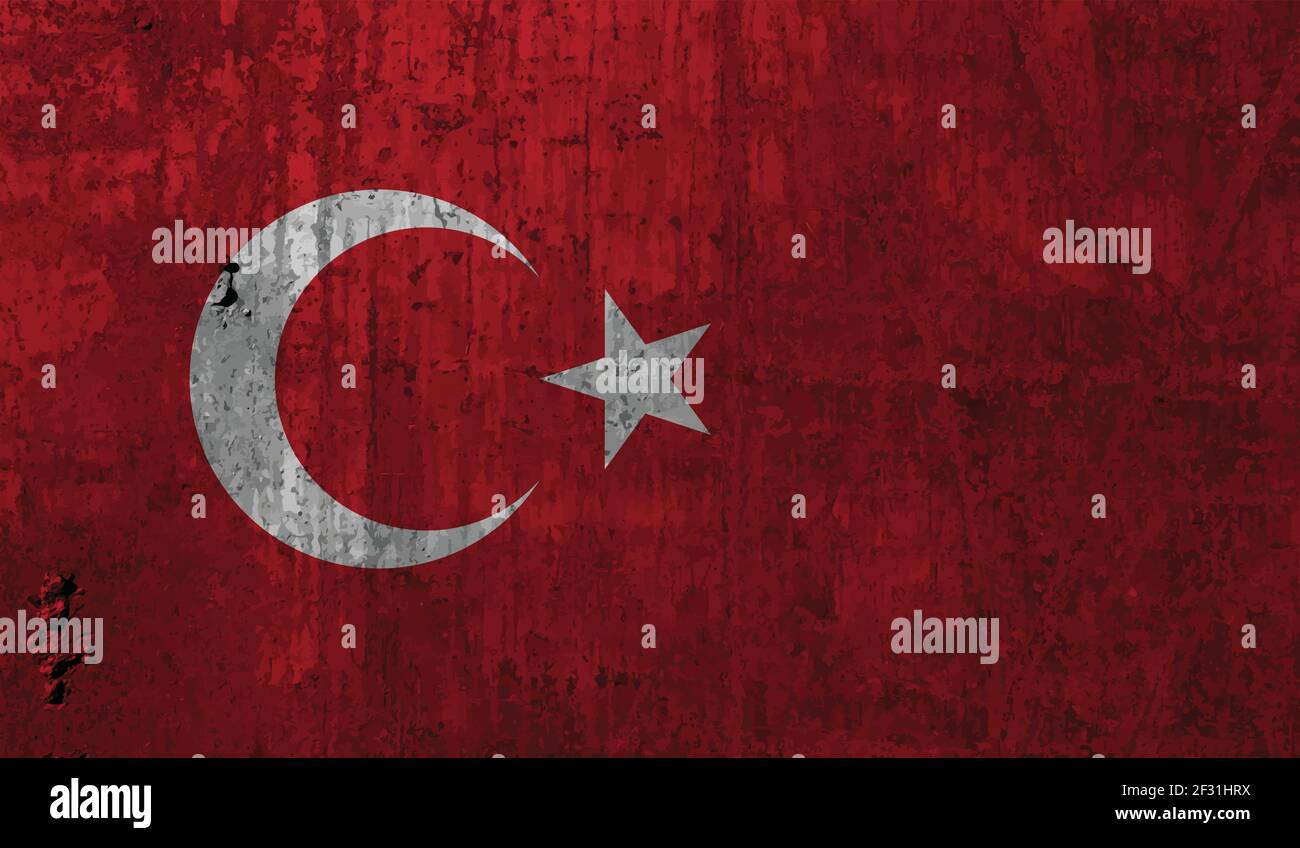Turkish grunge flag. Turkish grunge flag. Abstract Turkey patriotic ...