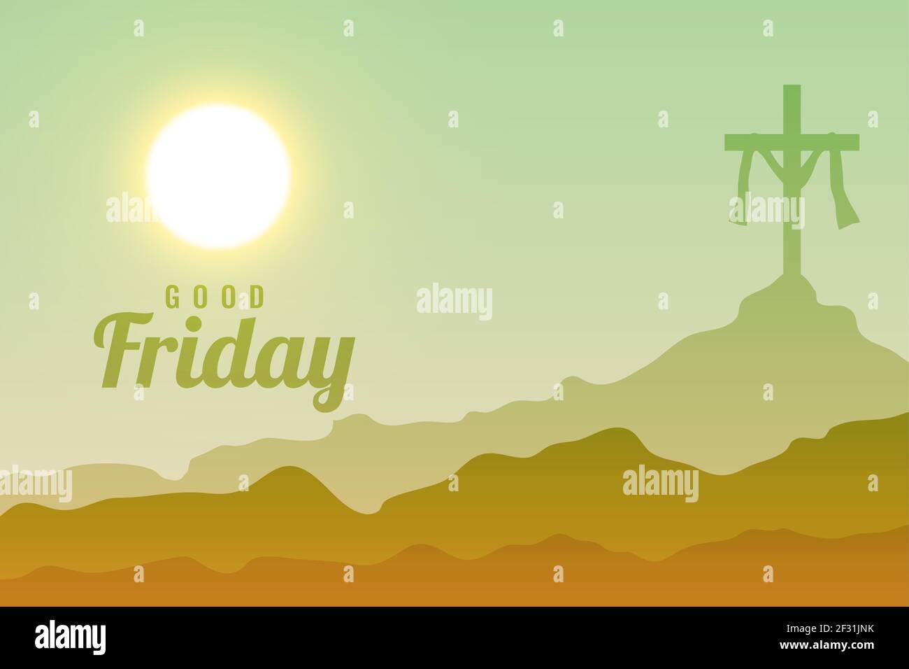 good friday heavenly scene background design Stock Photo - Alamy