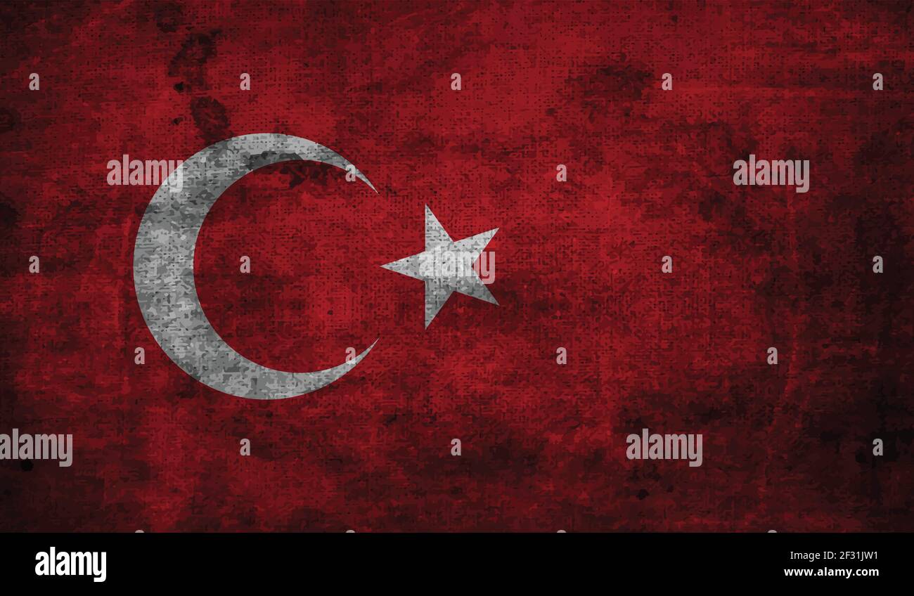 Turkish grunge flag. Turkish grunge flag. Abstract Turkey patriotic ...