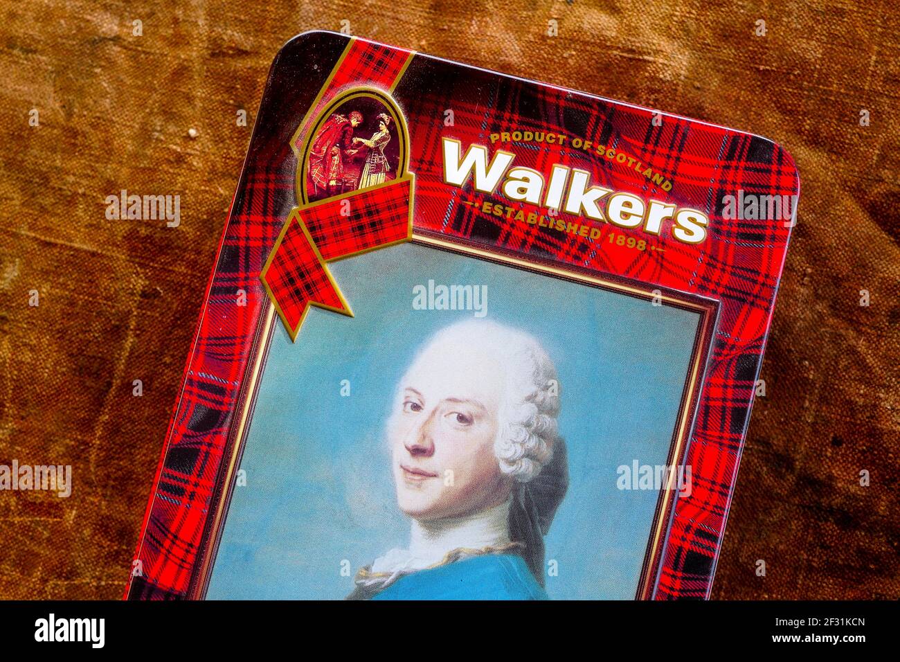 Walkers shortbread cookies box, France Stock Photo - Alamy