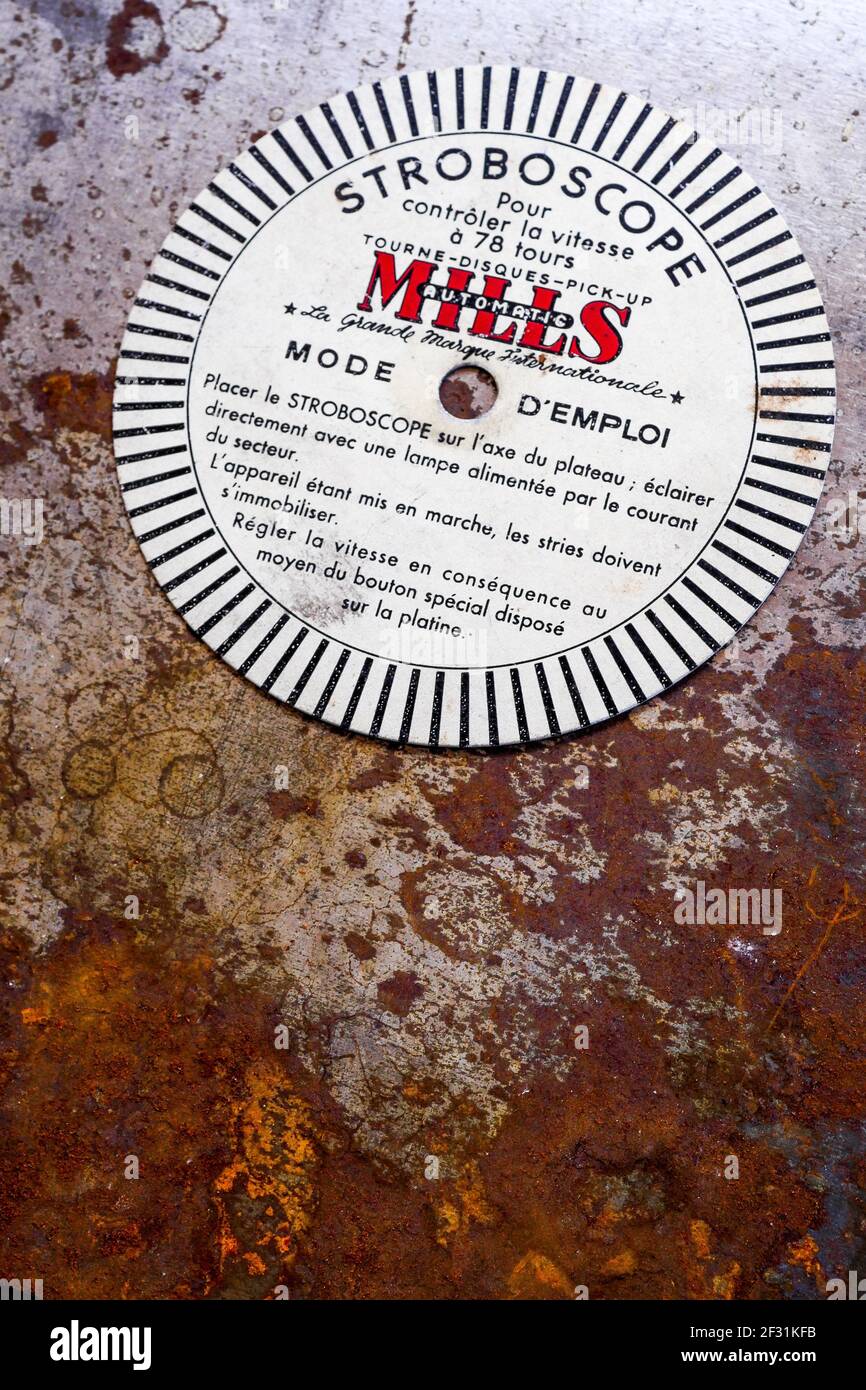 Stroboscopic disc, France Stock Photo - Alamy