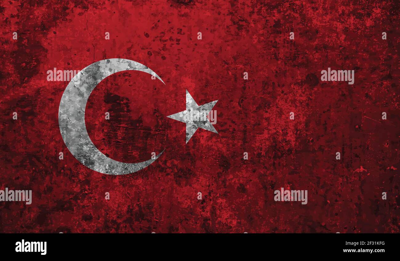 Turkish grunge flag. Turkish grunge flag. Abstract Turkey patriotic ...