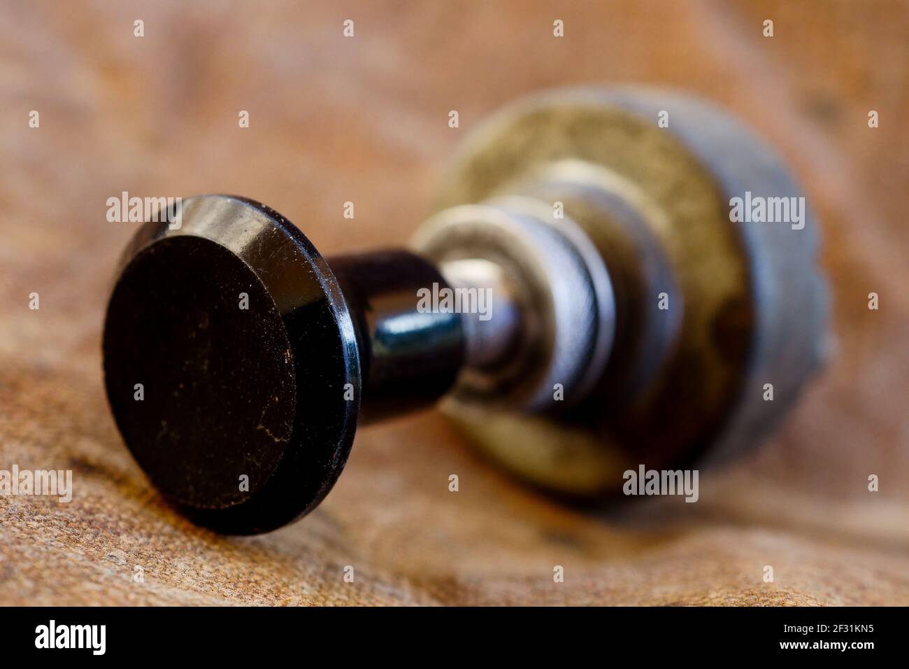 Vintage push-button switch, France Stock Photo - Alamy