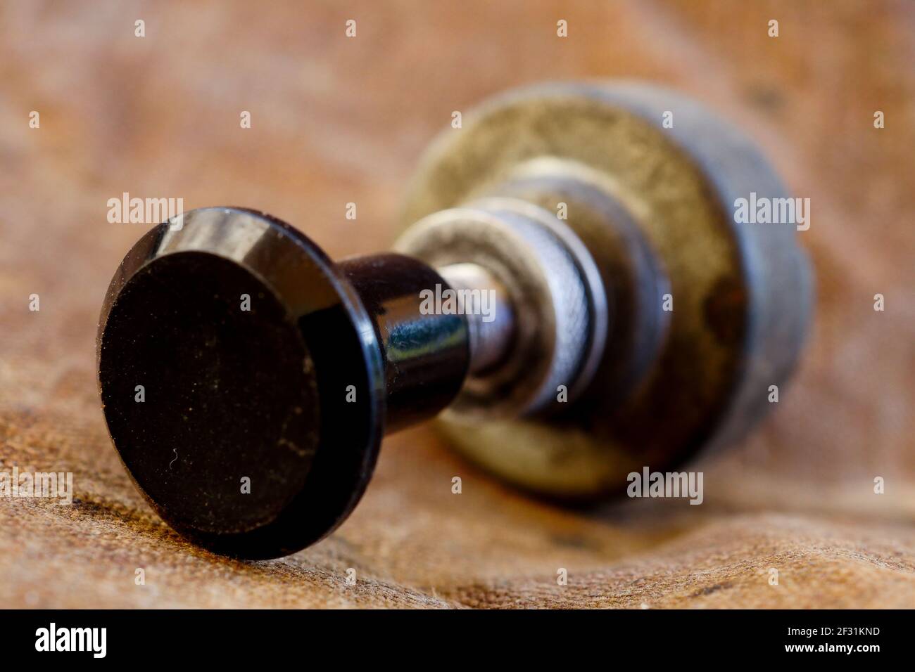 Vintage push-button switch, France Stock Photo - Alamy