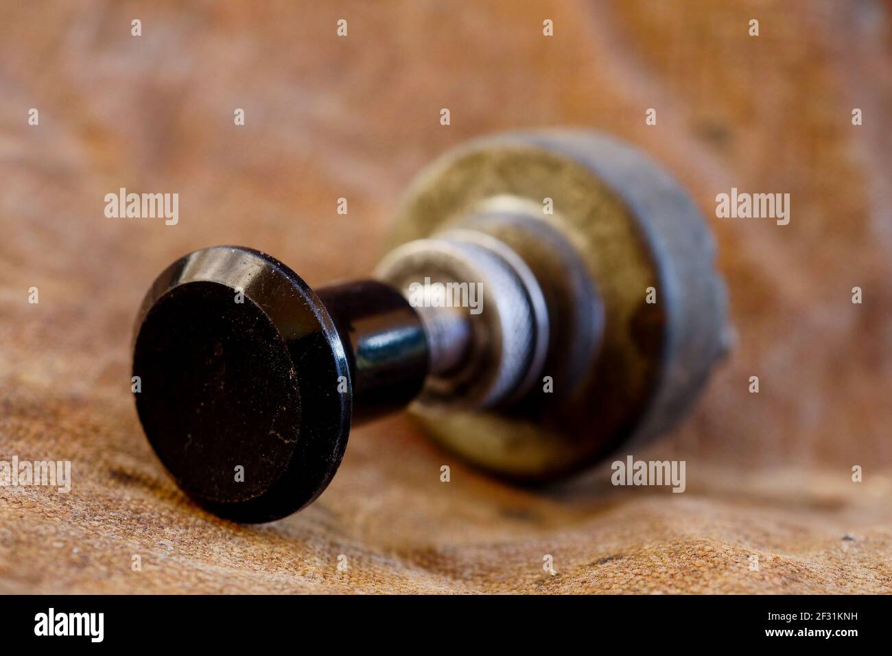 Vintage push-button switch, France Stock Photo - Alamy
