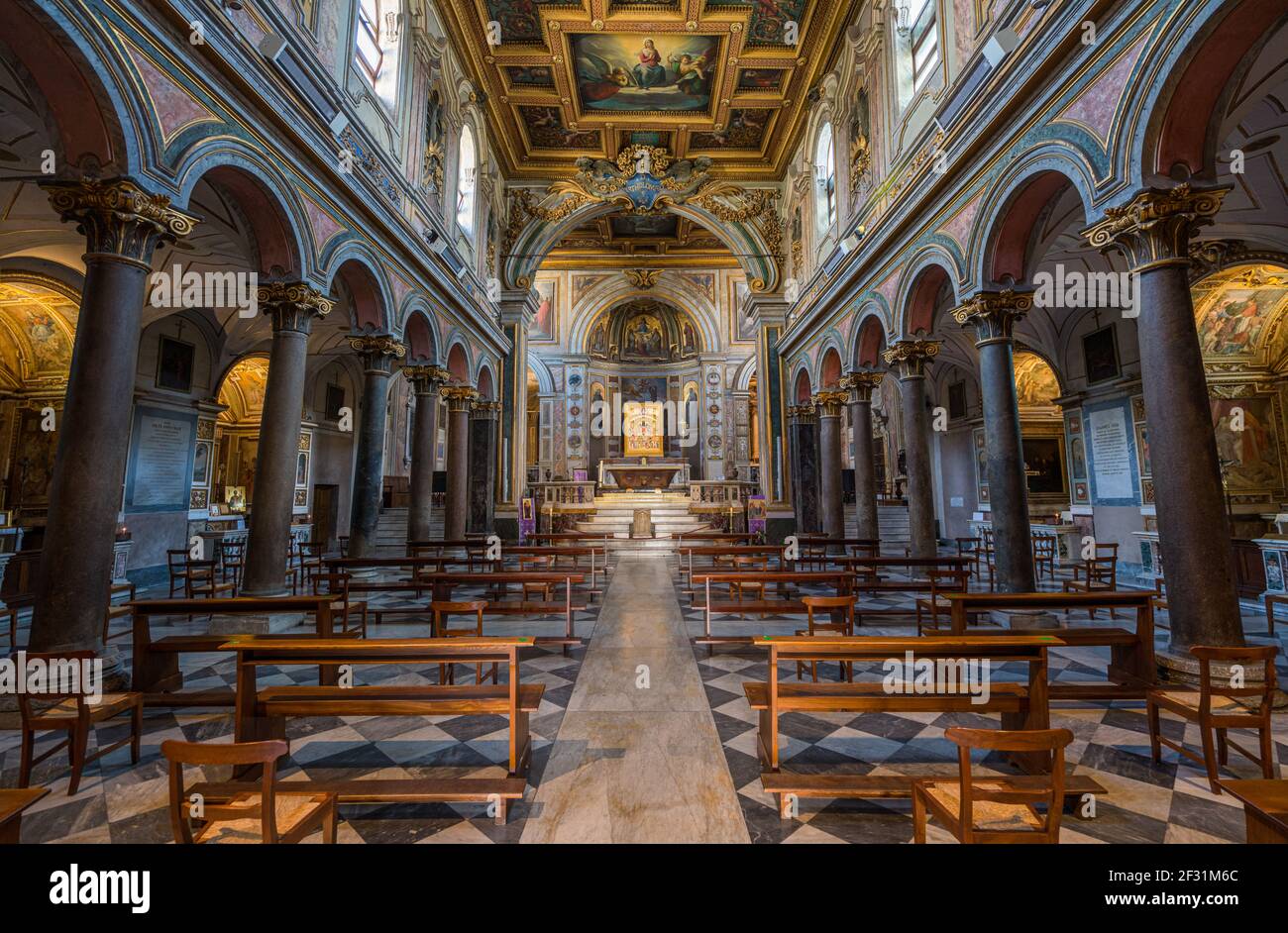 Basilica of San Bartolomeo all'Isola, on the Tiberina Island in Rome ...