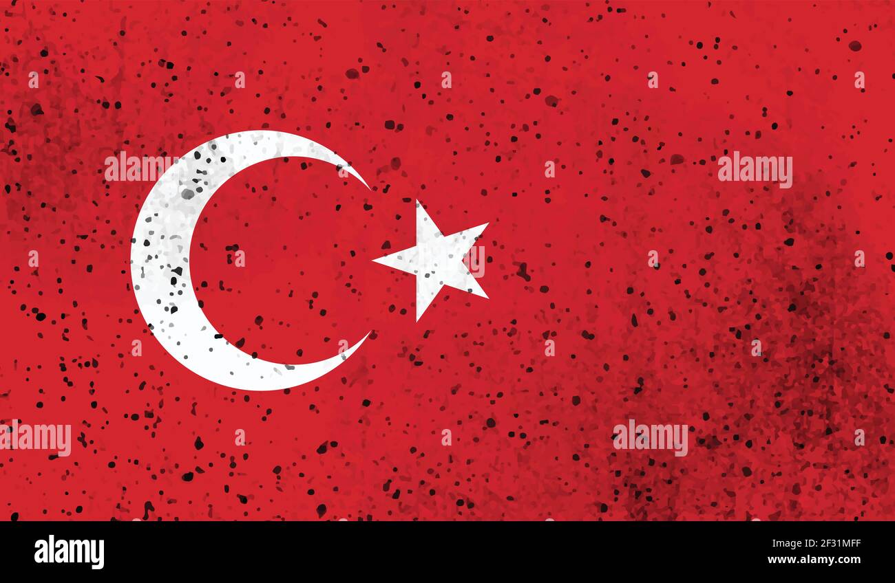 Turkish grunge flag. Turkish grunge flag. Abstract Turkey patriotic ...