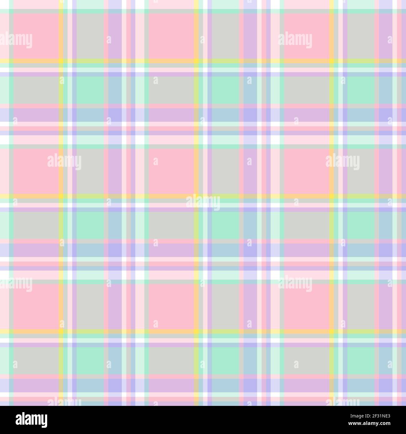 Check plaid seamless pattern. Vector background of textile ornament ...