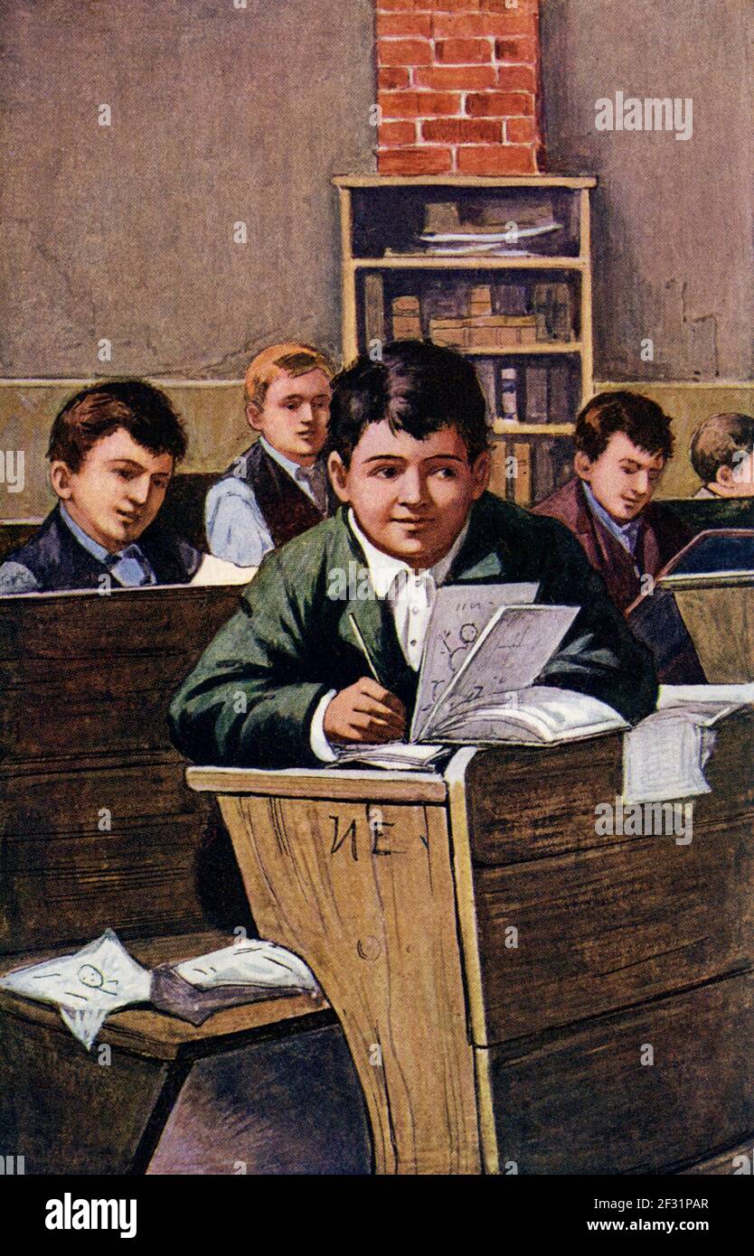 1870s school boy hi-res stock photography and images - Alamy