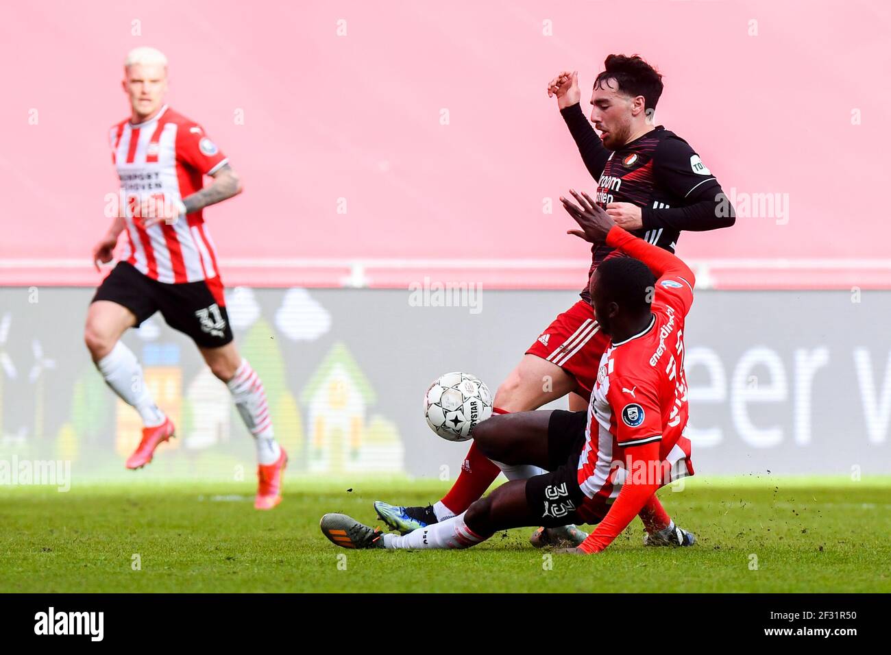 EINDHOVEN, NETHERLANDS - MARCH 14: Orkun Kokcu of Feyenoord Rotterdam ...