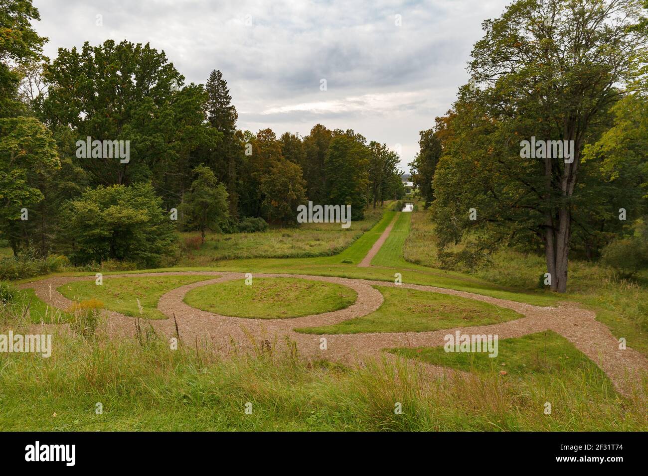Aerial view of footpath hi-res stock photography and images - Alamy