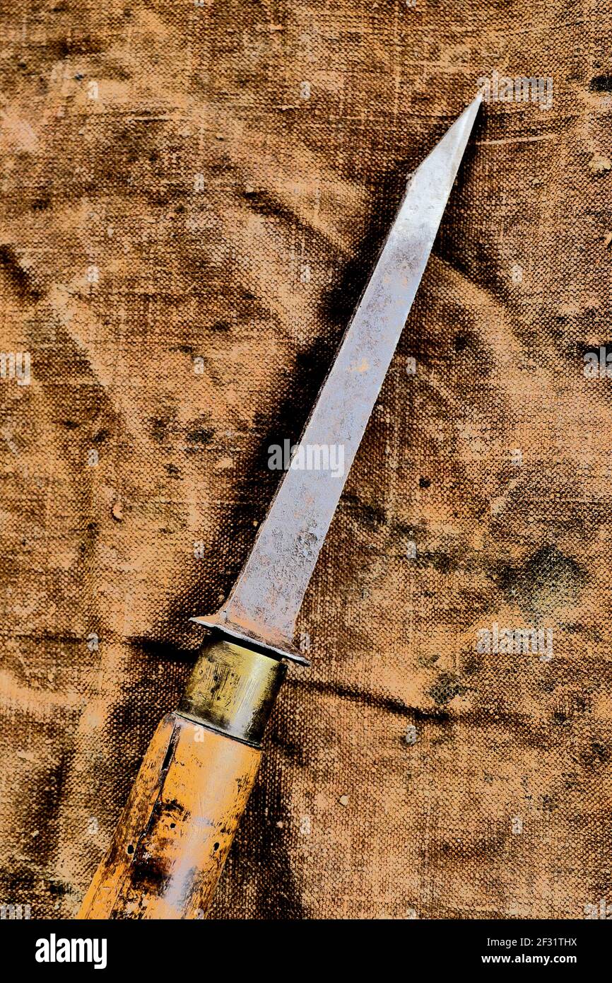 Vintage handmade sharp tools, France Stock Photo - Alamy