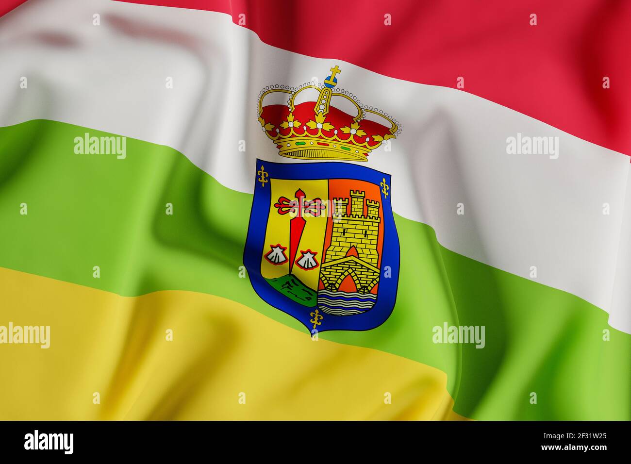 La Rioja official flag.3D render illustration Stock Photo - Alamy