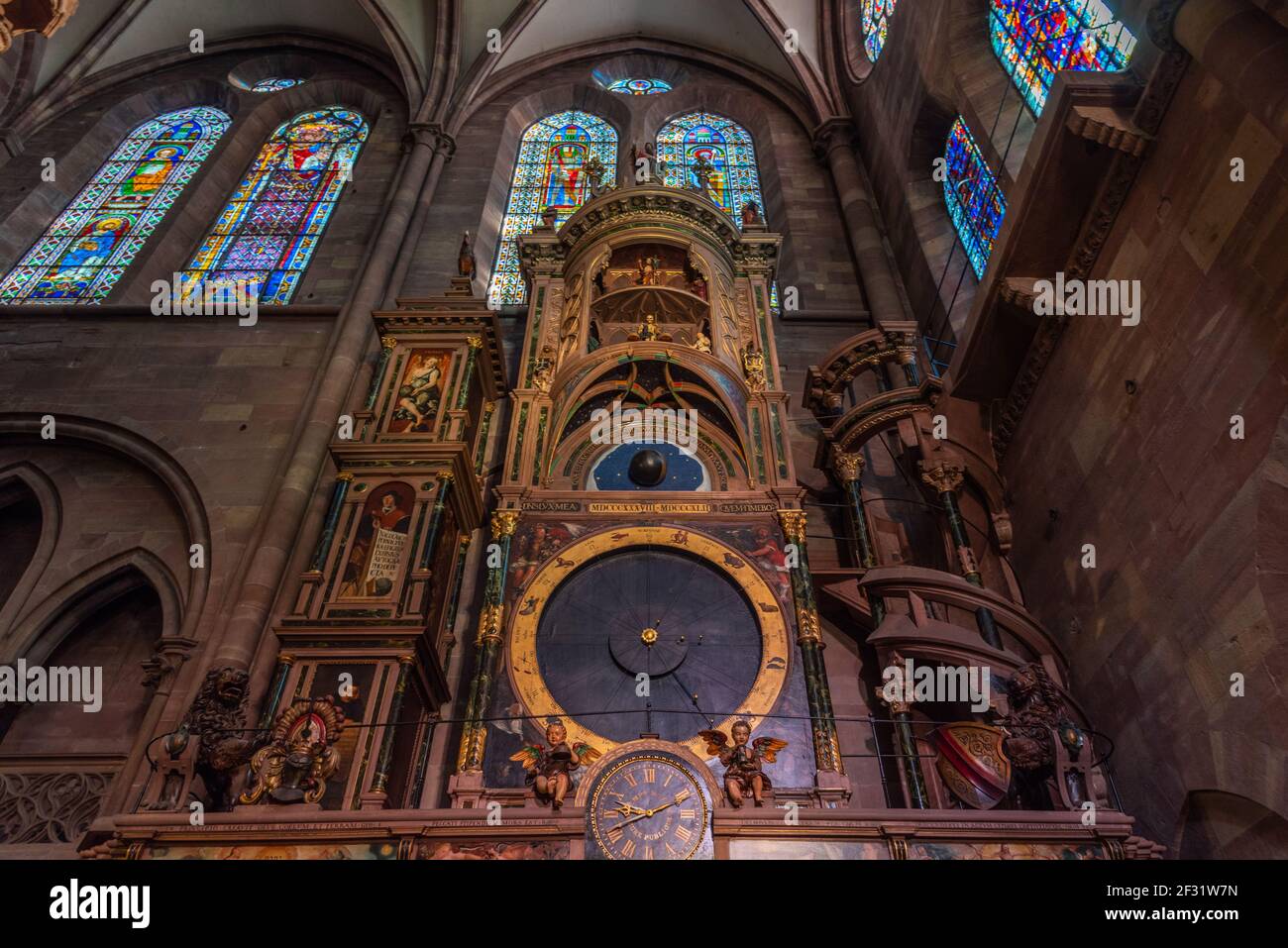 Strasbourg, France, September 21, 2020: Astronomical clock at the ...