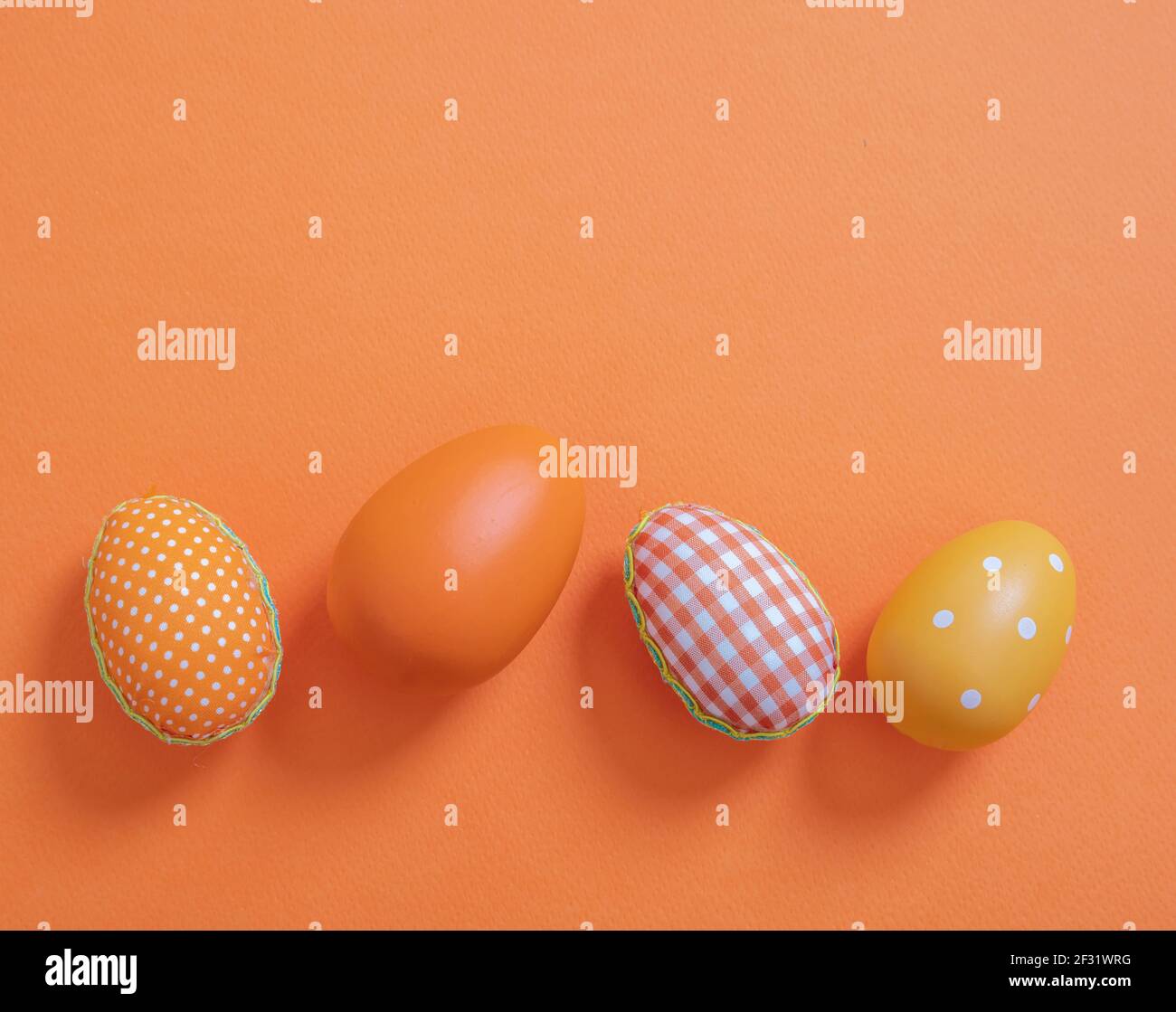 Happy Easter greeting card template. Easter eggs collection on pastel ...