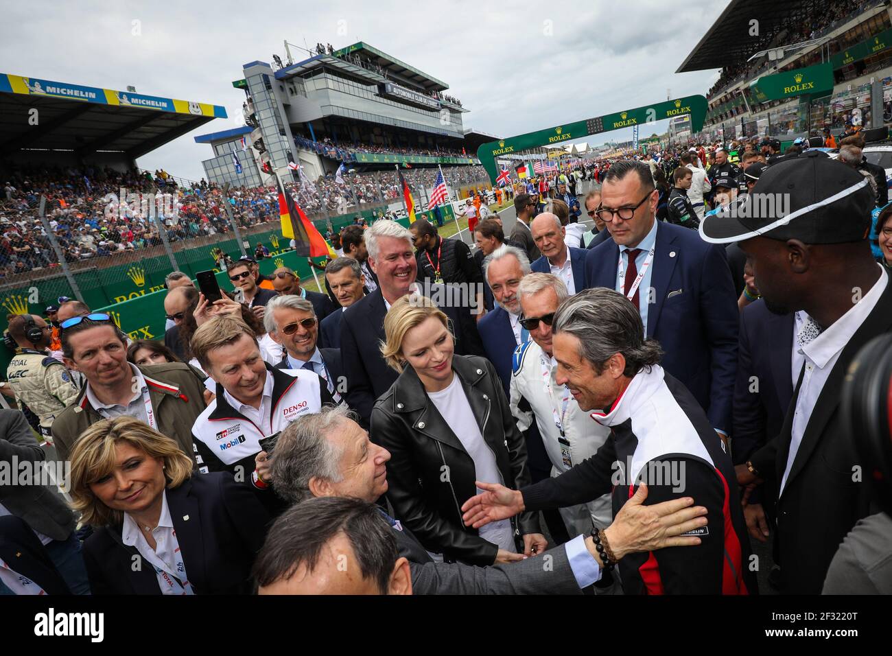 Jean Todt with princess Charlène de Monaco and actor Patrick Dempsey ...