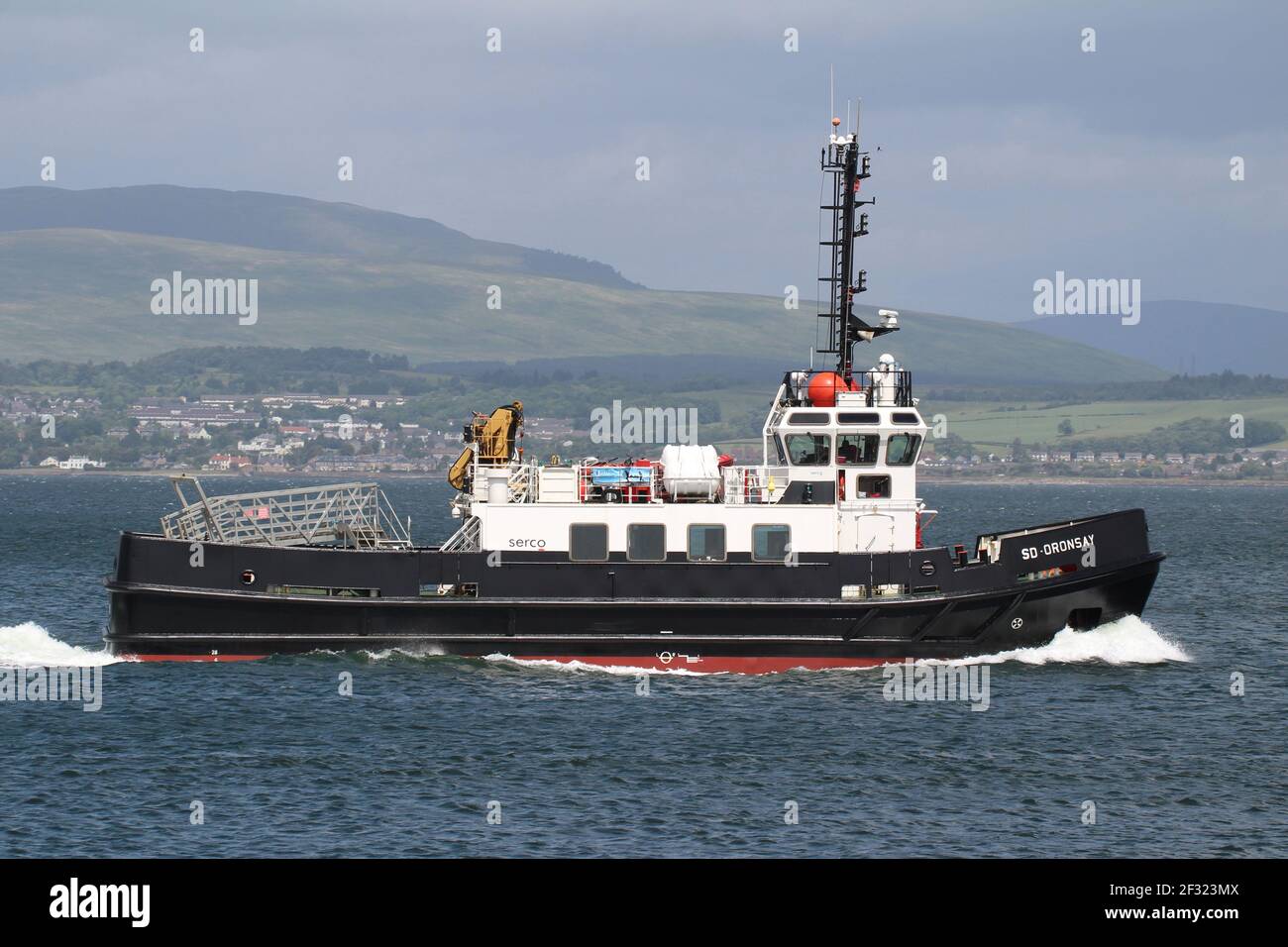 SD Oronsay, an Oban-class tender operated by Serco Marine Services ...