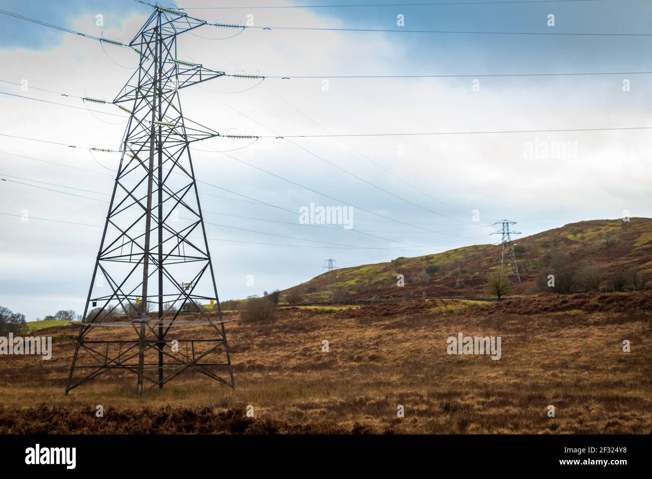 Electricity pylons scotland uk hi-res stock photography and images - Alamy
