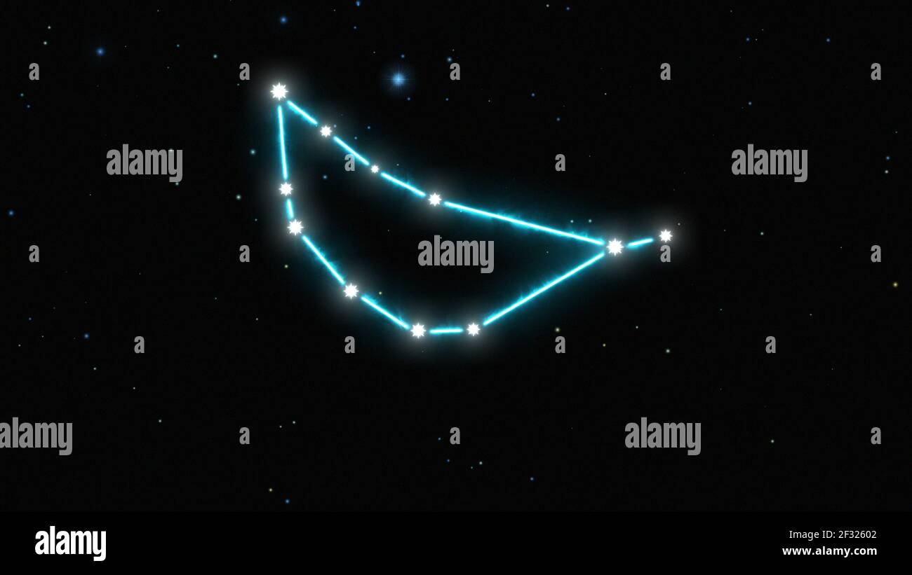 Constellations Capricorn Fantasy blue night sky infinity Universe space ...