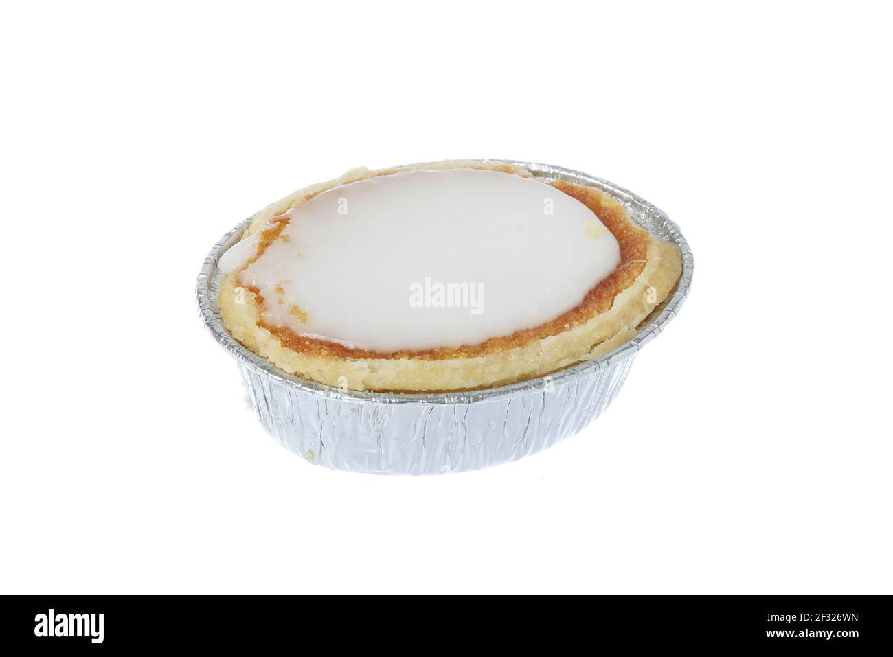 The classic Swedish pastry Mazarin isolated on white background Stock ...