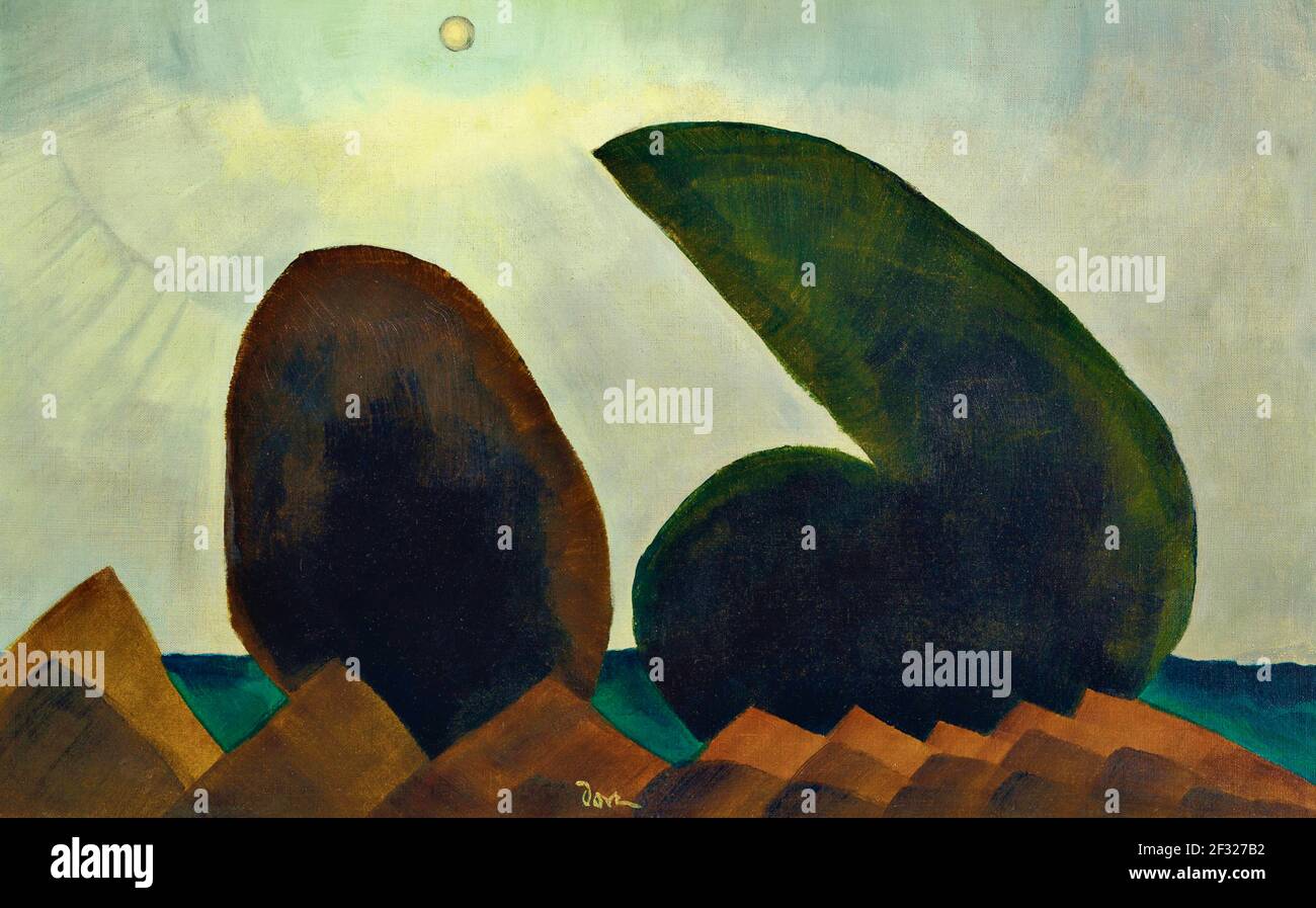 Long island by Arthur Dove - Vintage American abstract artwork Stock ...