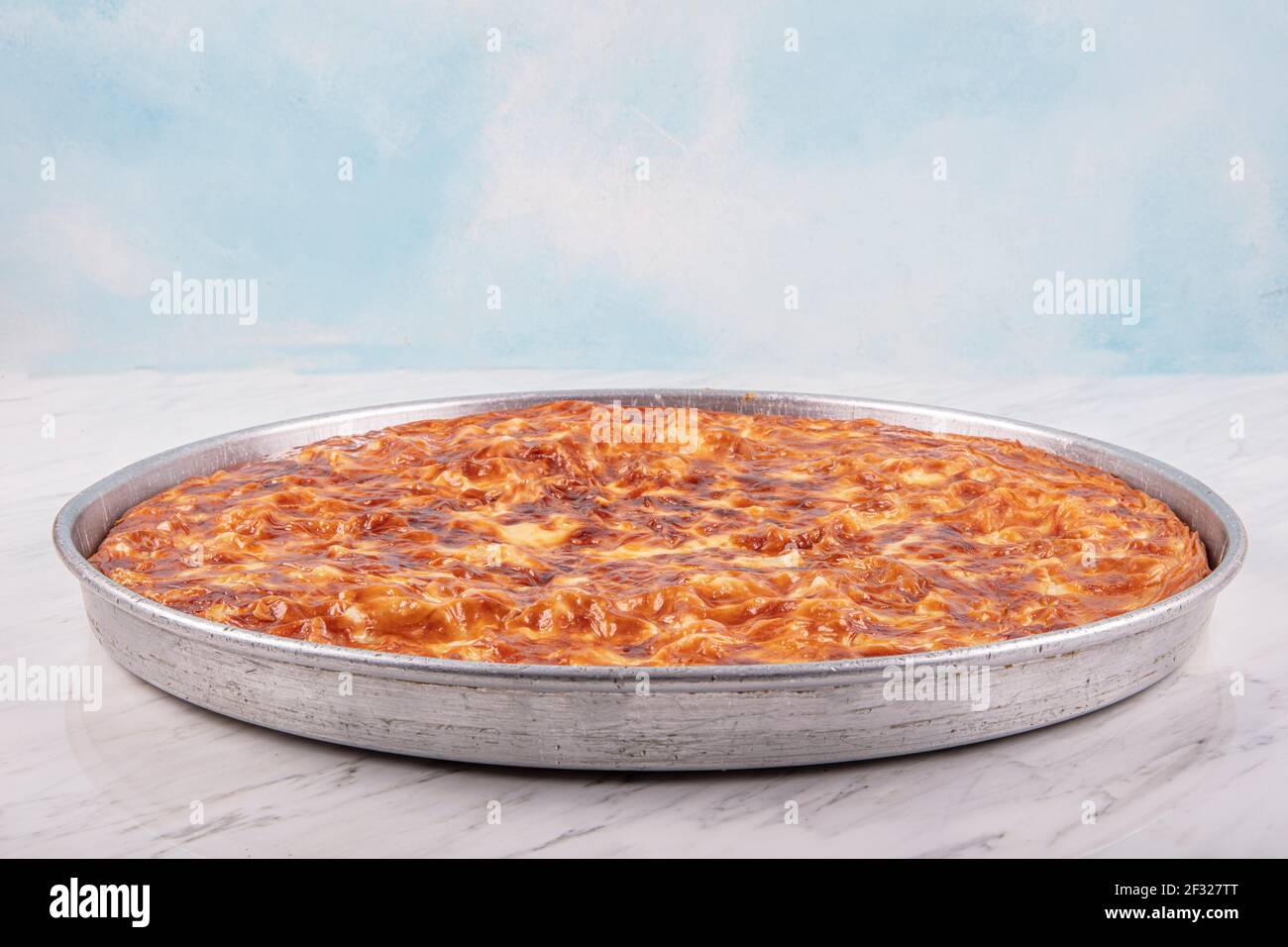 Traditional Turkish pastries: Cheese water borek (Su borreği). There ...