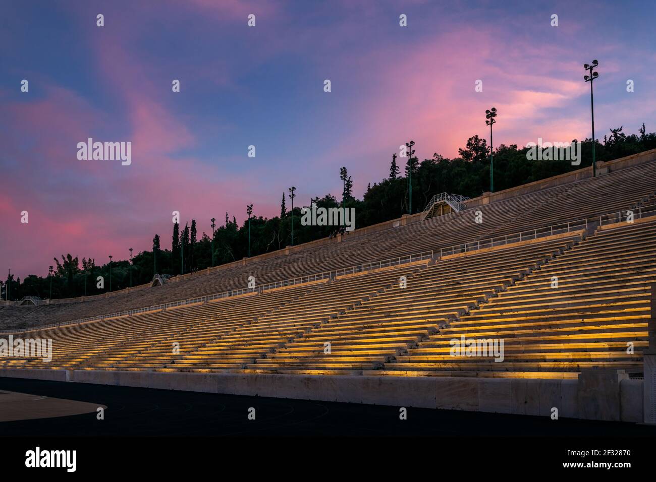 The Panathenaic Stadium of Athens, Olympic Stadium, Kallimarmaro Stock ...