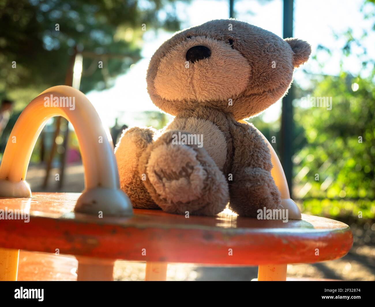teddy bear in play park Stock Photo - Alamy