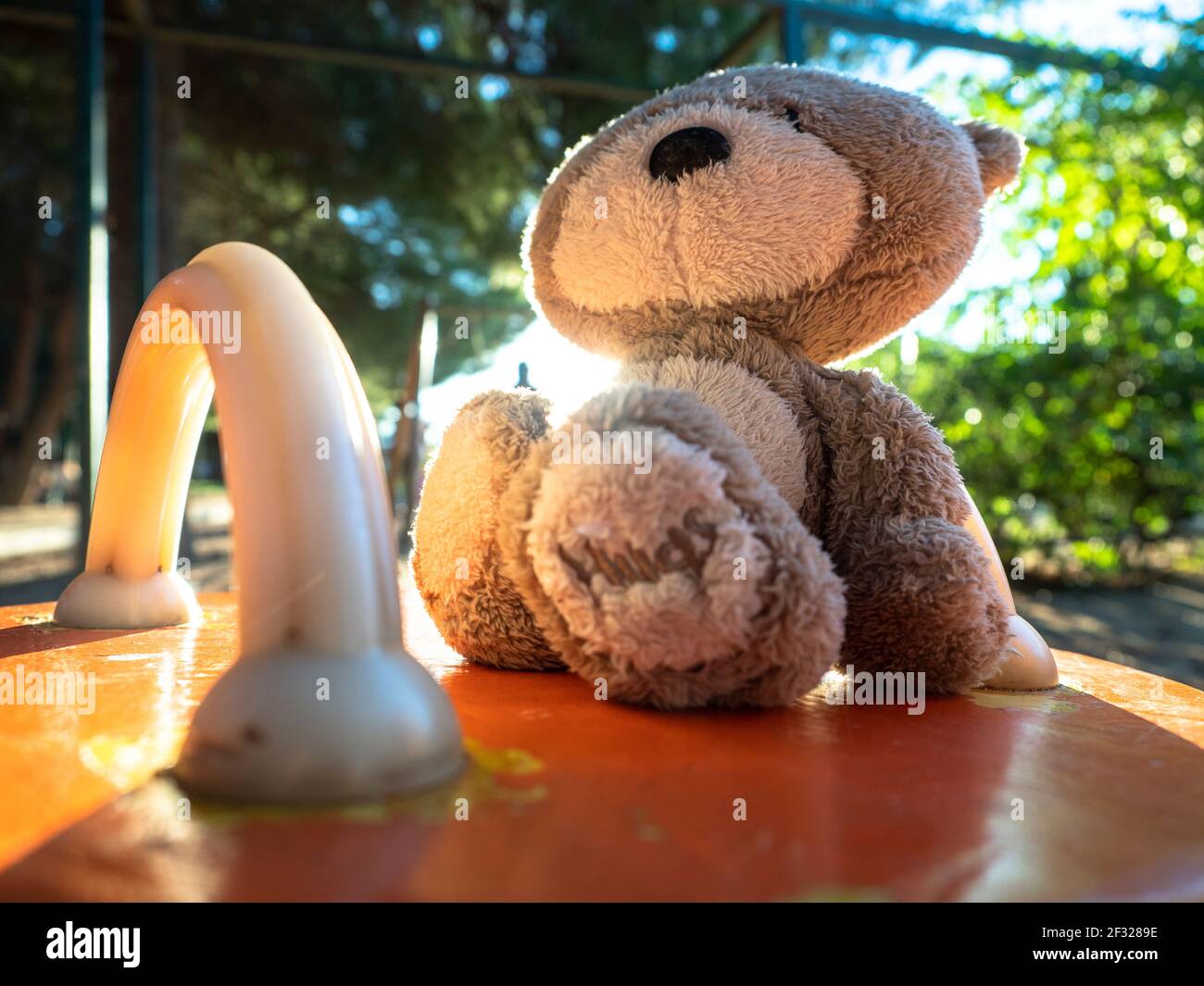 teddy bear in play park Stock Photo - Alamy