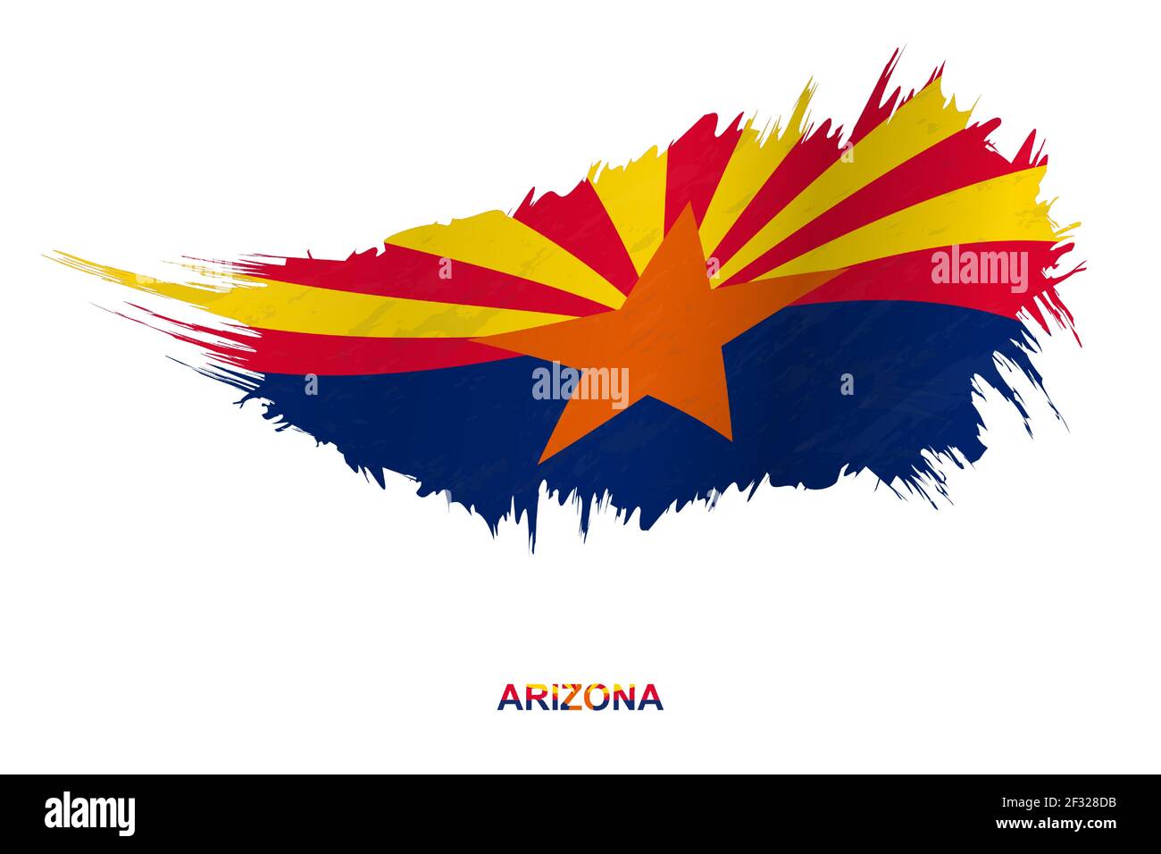 Arizona flag waving Stock Vector Images - Alamy