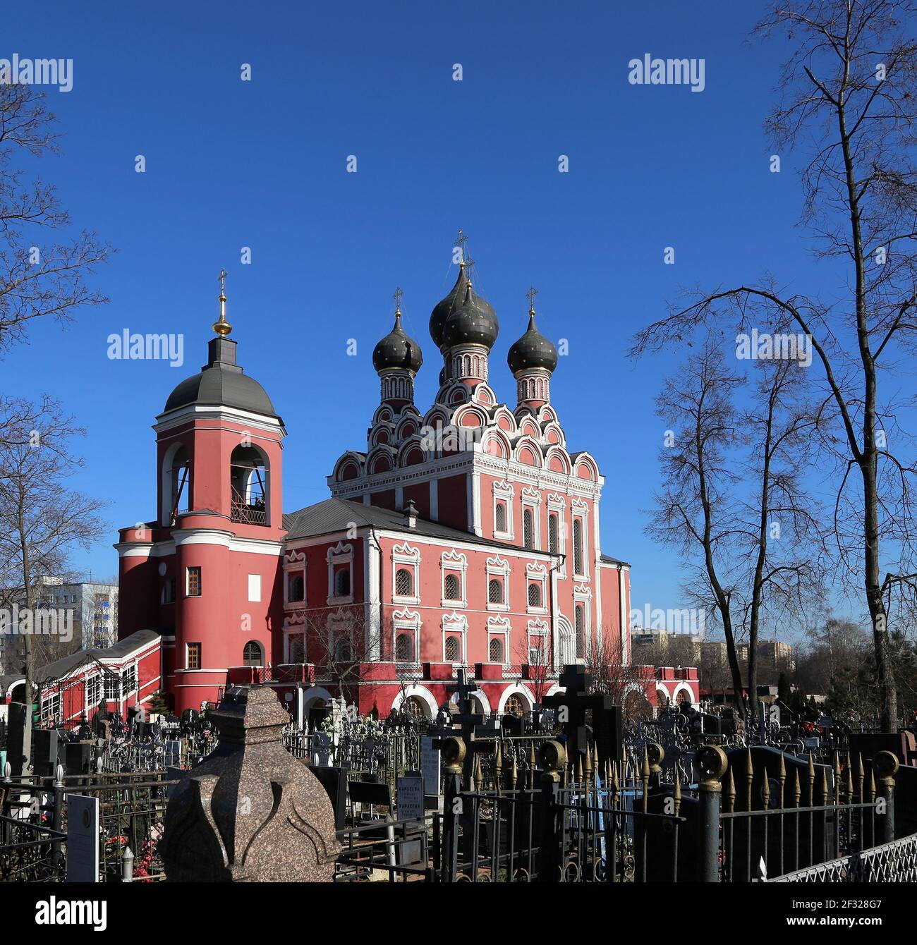Church of Tikhvin icon of Theotokos in former village of Alekseyevskoe ...
