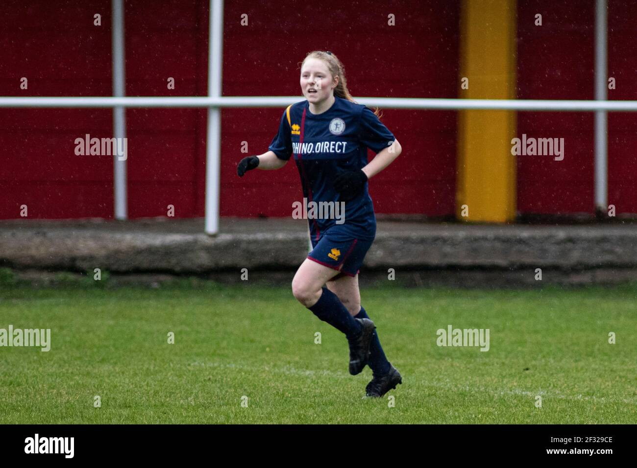 Ellie Preece of Cardiff met celebrates scoring their fourth goal Briton ...
