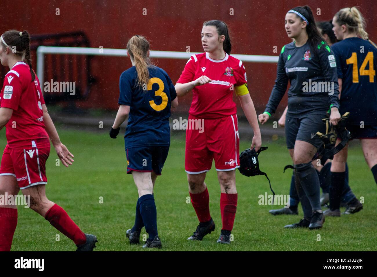 Briton Ferry Captain Lowri Ridings at full time Briton Ferry Llansawel ...