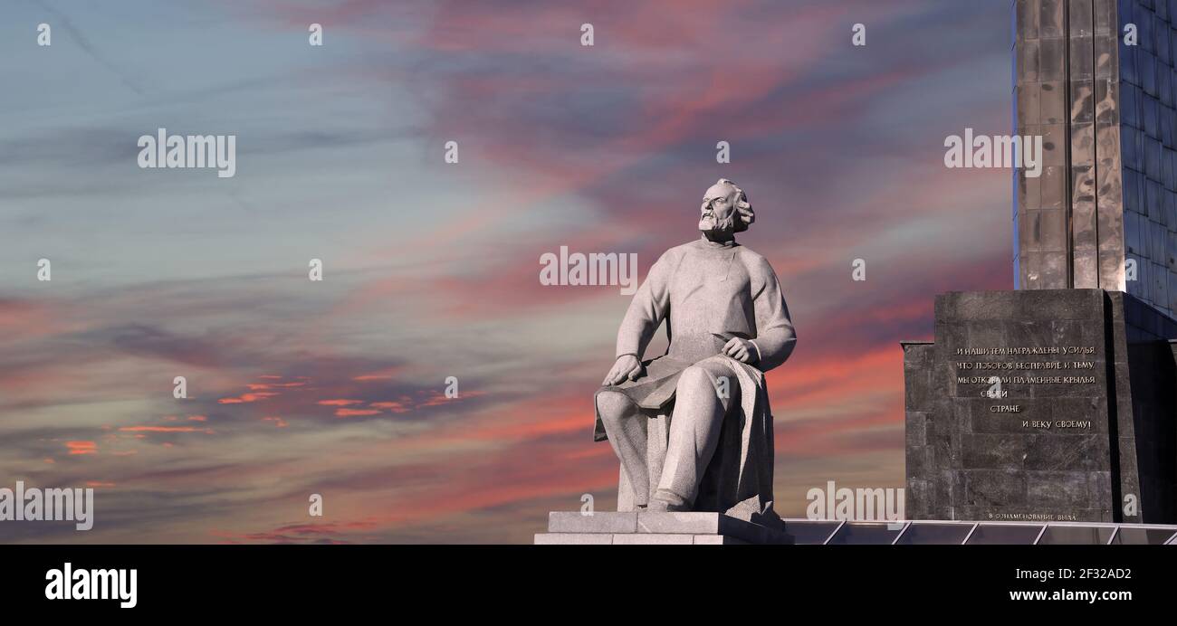 Monument to the Conquerors of Space and statue of Konstantin ...