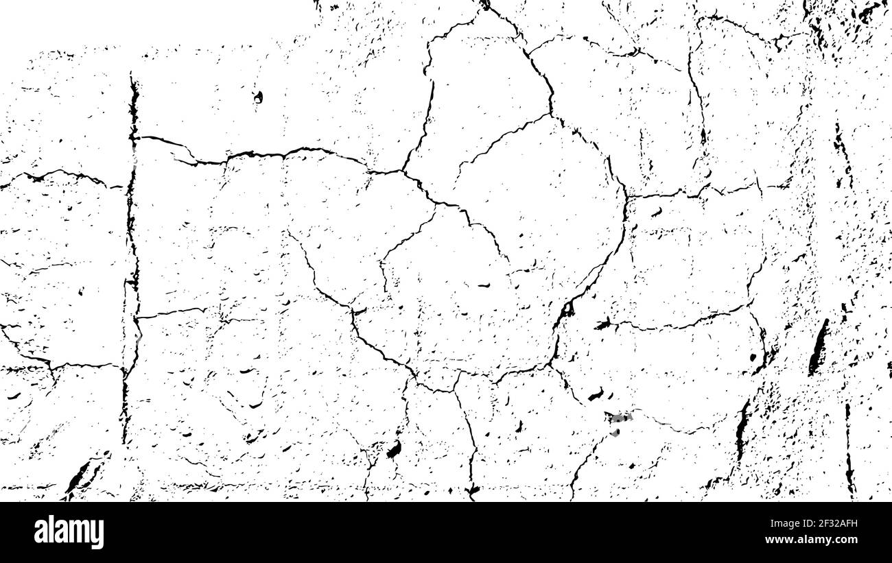 Cracked, aged background. Crack, grunge texture vector illustartion ...