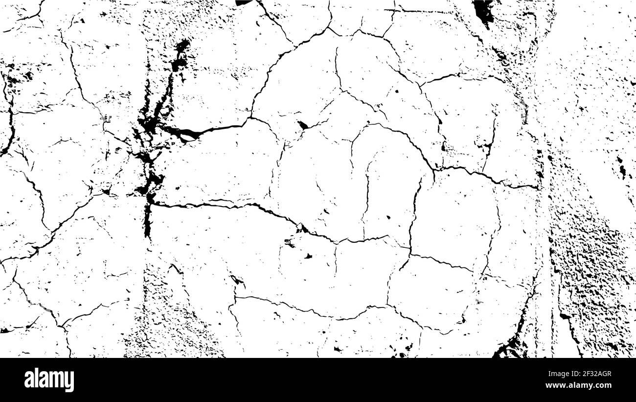 Cracked, aged background. Crack, grunge texture vector illustartion ...