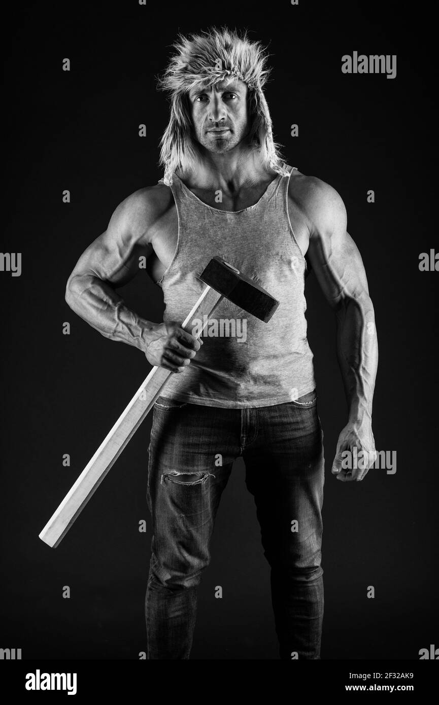 Strong workman Black and White Stock Photos & Images - Alamy