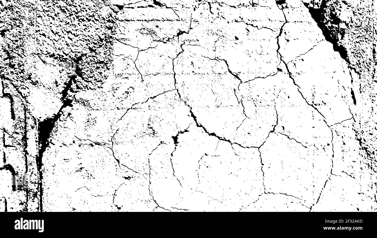 Cracked, aged background. Crack, grunge texture vector illustartion ...